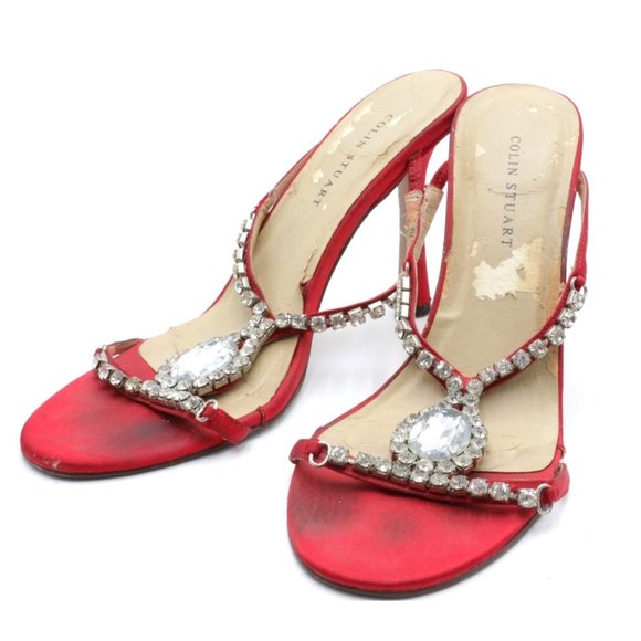 Colin Stuart | Shoes | Victorias Secret Catalog Vintage Satin Red ...